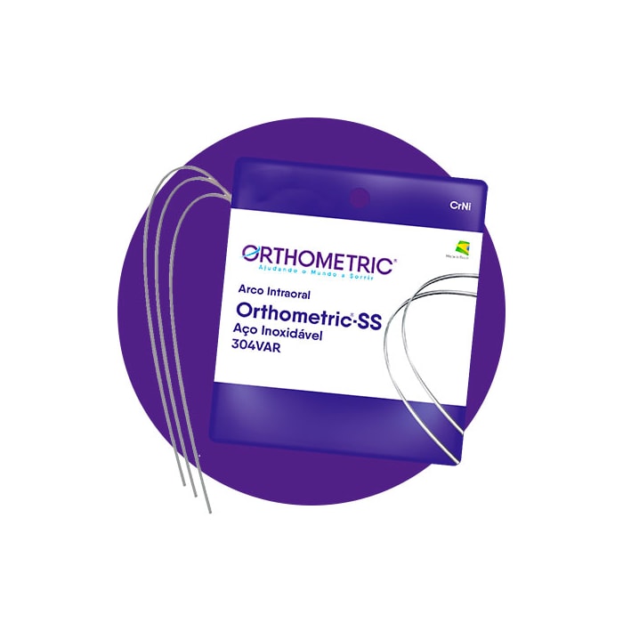 Arco de Aço SS CrNi Braided Retangular - Orthometric