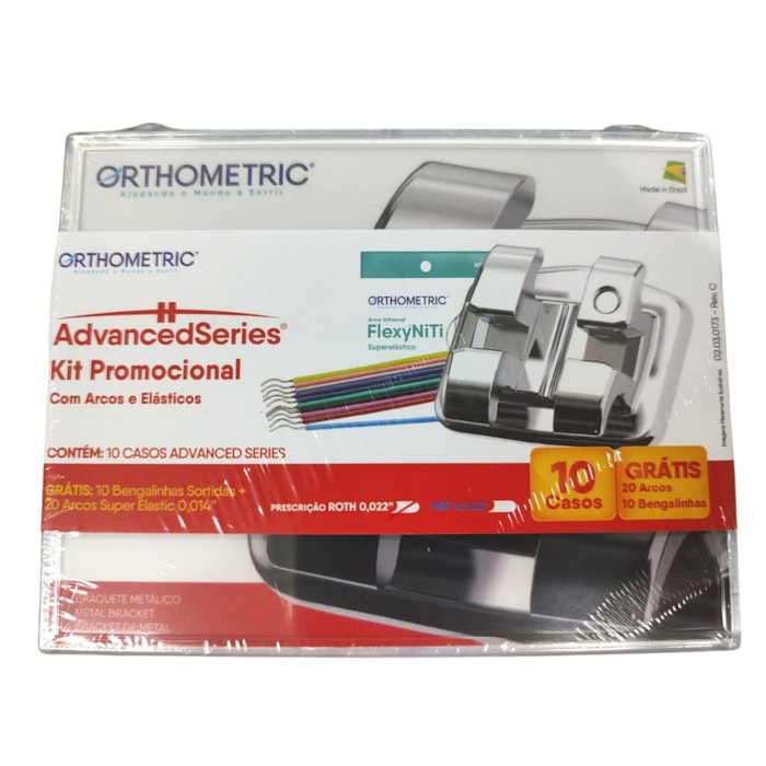 Bráquete Metálico Advanced Series Roth 022 - Orthometric