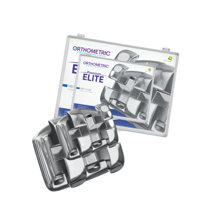 Braquete Metalico Premium Elite Roth 022 - Orthometric | Dental Proclin