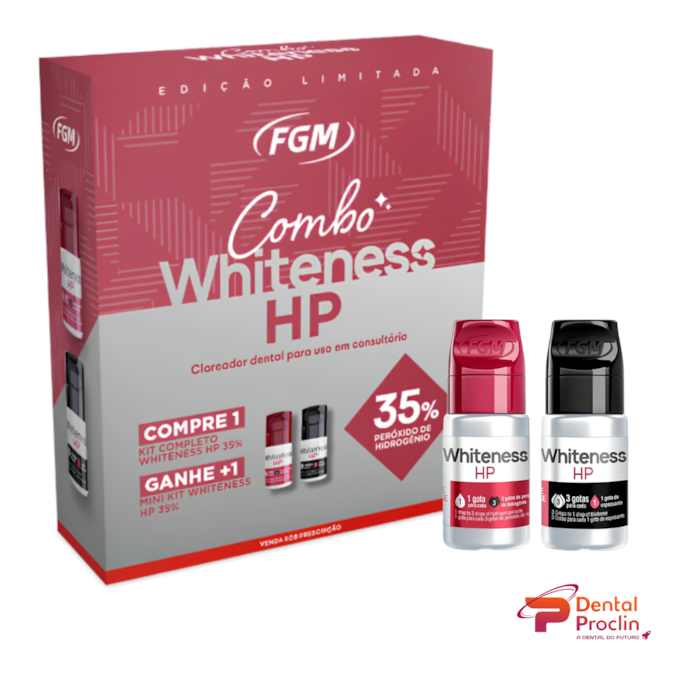 Clareador Whiteness HP 35% Kit Completo + Mini Kit - FGM