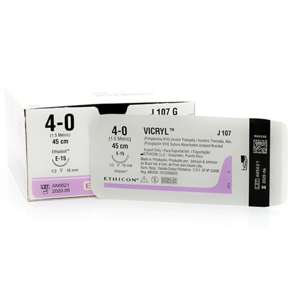 Fio de Sutura Absorvível Vicryl - Ethicon | Dental Proclin Fio de Sutura Absorvível Vicryl - Ethicon | Dental Proclin