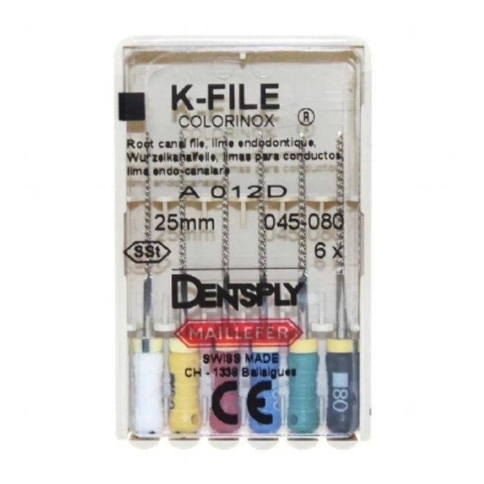 Lima K-File Maillefer com 6 unidades - Dentsply