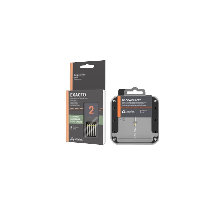 Pino de Fibra de Vidro Exacto Kit Trial - Angelus | Dental Proclin