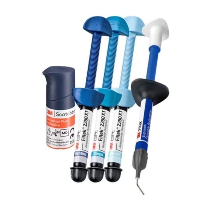 Resina 3M™ Filtek™ Z350 + Adesivo 3M™ Scotchbond™ Universal + Resina 3M ...