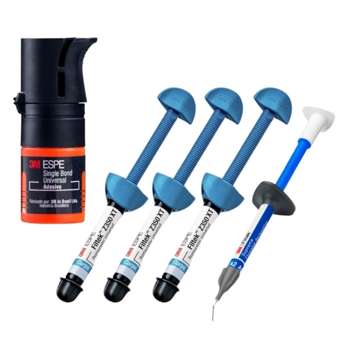Resina 3M™ Filtek™ Z350 + Adesivo 3M™ Single Bond Universal + Resina 3M™ Supreme Flow Kit ...