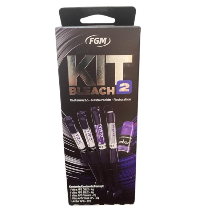 Resina Vittra APS Bleach 2 com cores Diversas + Ambar Kit - FGM