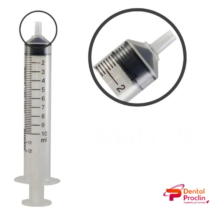 Seringa 10ml Bico Lock c/ 10un. - Procare