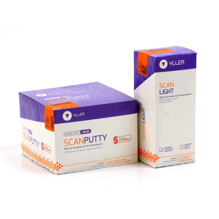 Silicone de Adição Scan Putty + Scan Light Kit - Yller - Dental Proclin